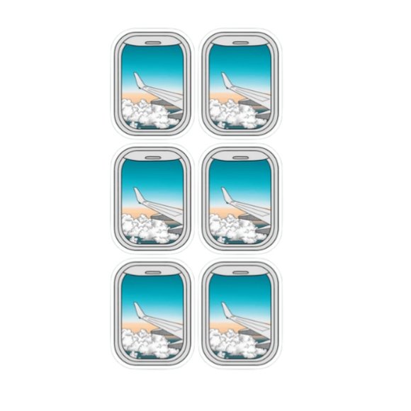 Design | Airplane Window Seat Laminated Vinyl Stickers 153 | Poshmark